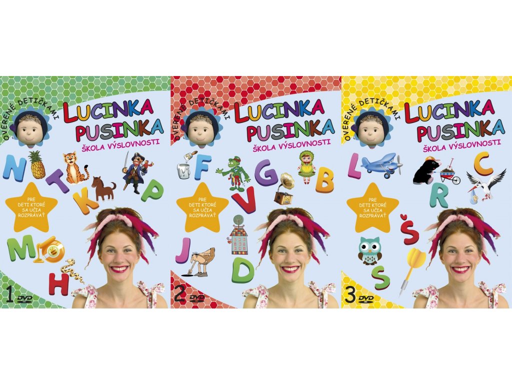 Reedícia DVD Lucinka Pusinka pre deti ktoré sa učia rozprávať - StartLab